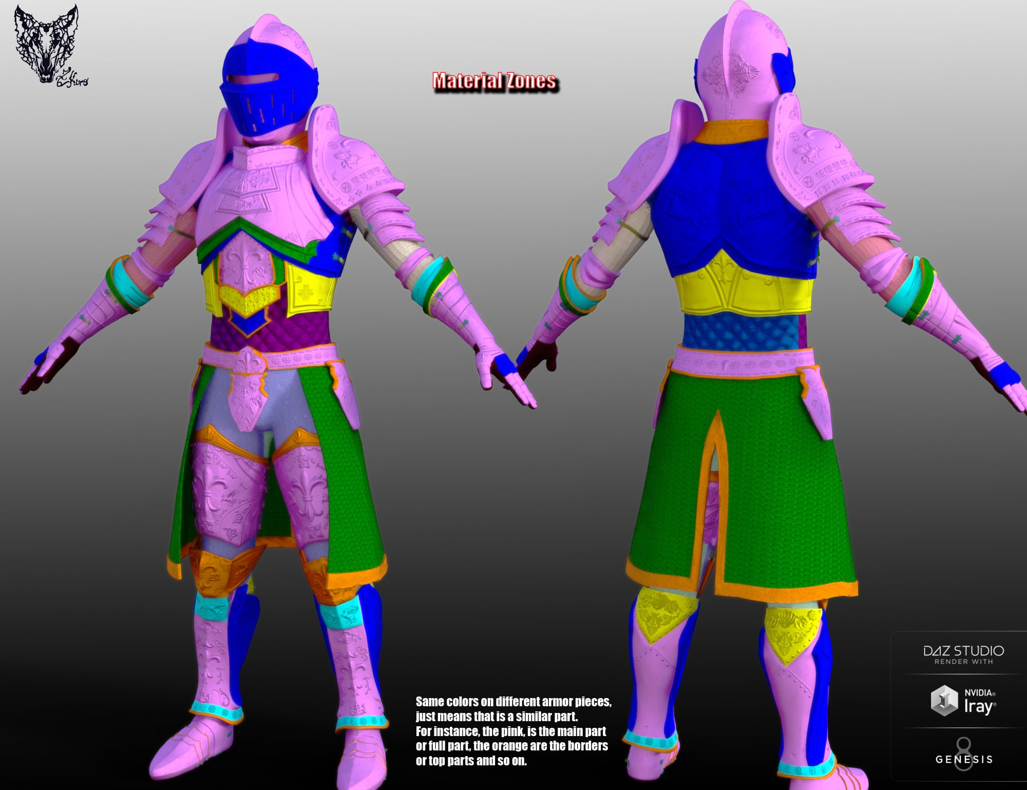 Orlean's Armor for Genesis 8 Male(s) | Daz 3D