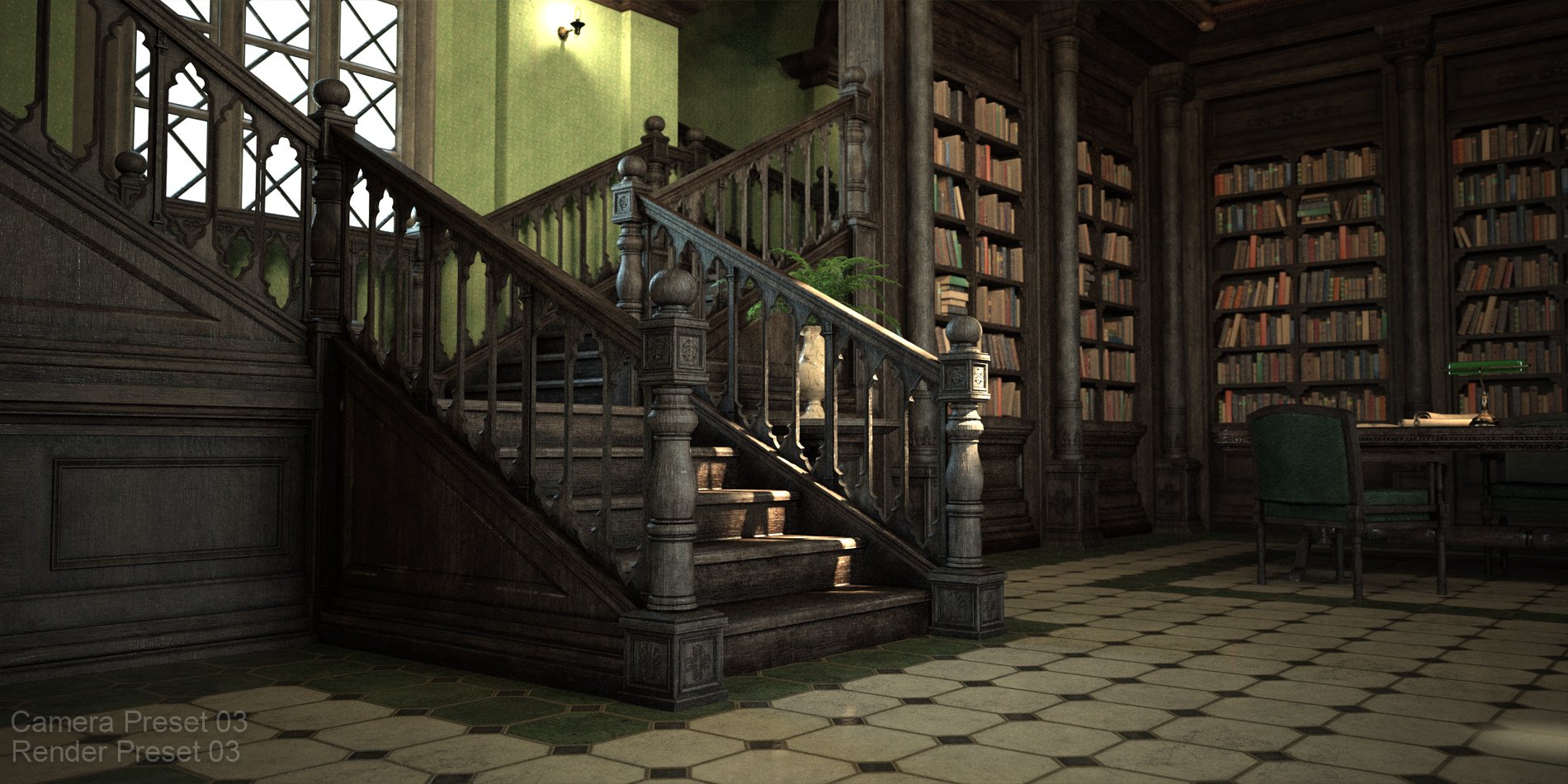 The Gothic Library | Daz 3D