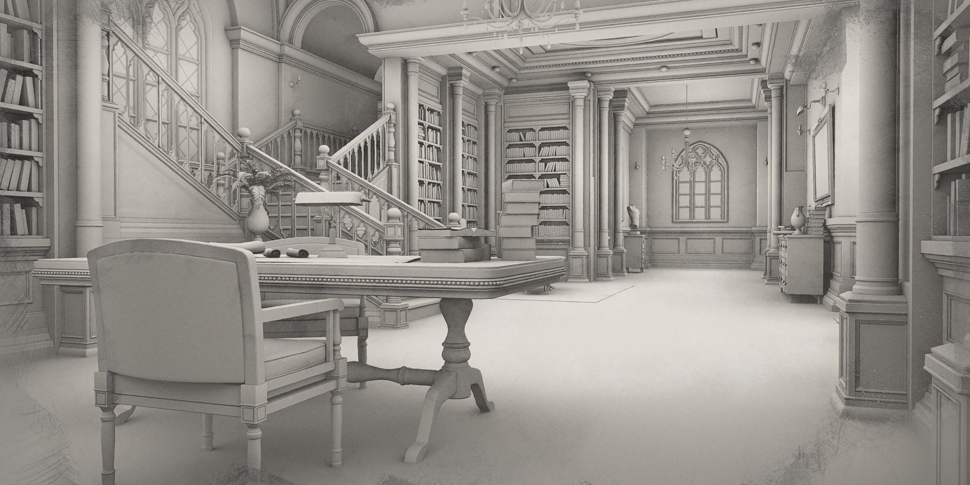 The Gothic Library | Daz 3D