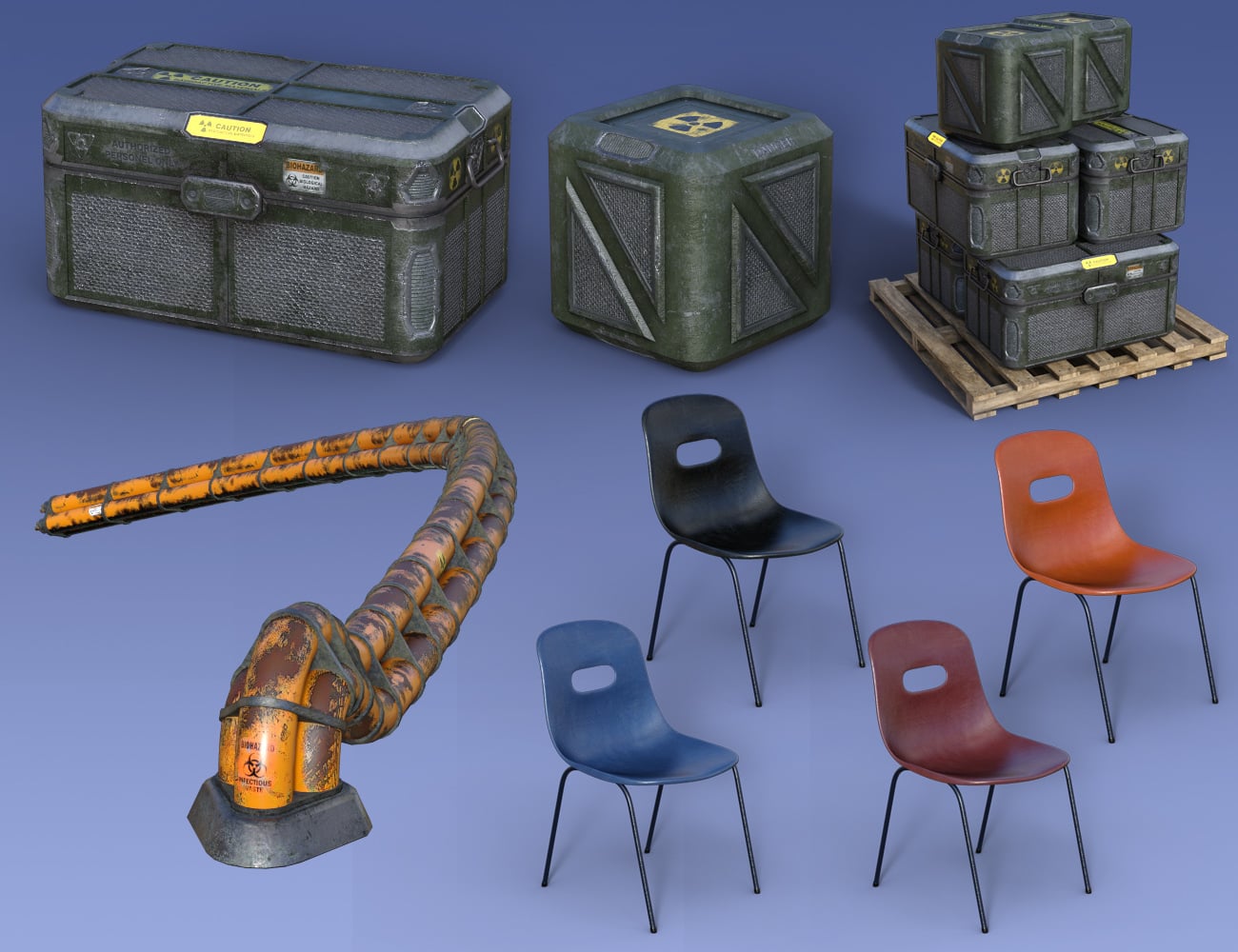 BioHazard Props | Daz 3D