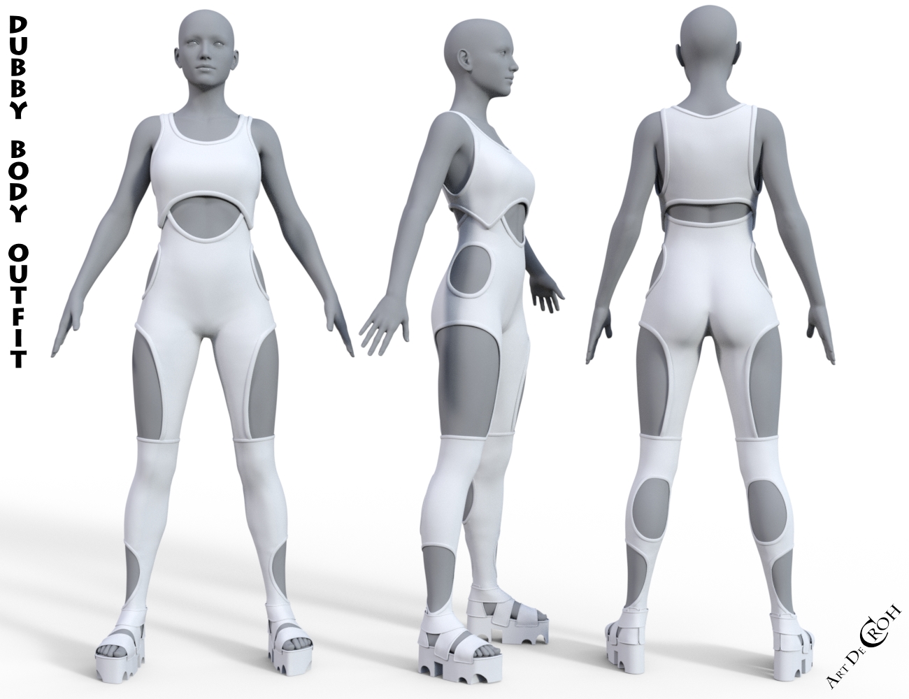 Dubby Body Outfit for Genesis 8 Female(s) | Daz 3D