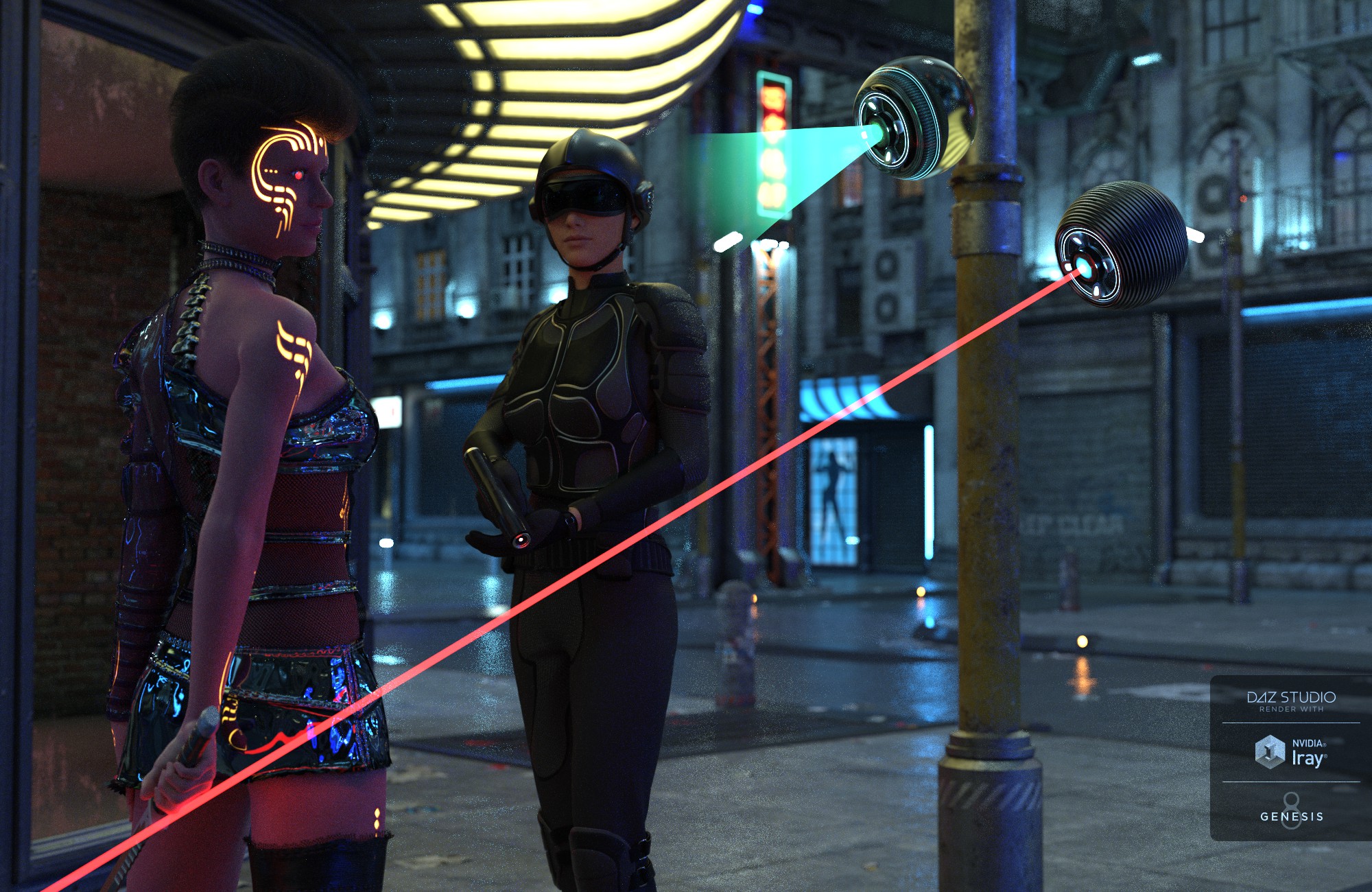 Cybernetic Eyes and Drones | Daz 3D