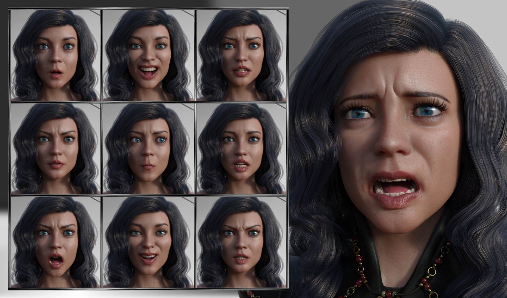 Unique and Special - Expressions for Genesis 8 Female and Zelara 8 | Daz 3D