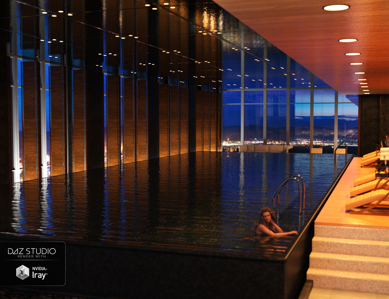 Hotel Pool | Daz 3D