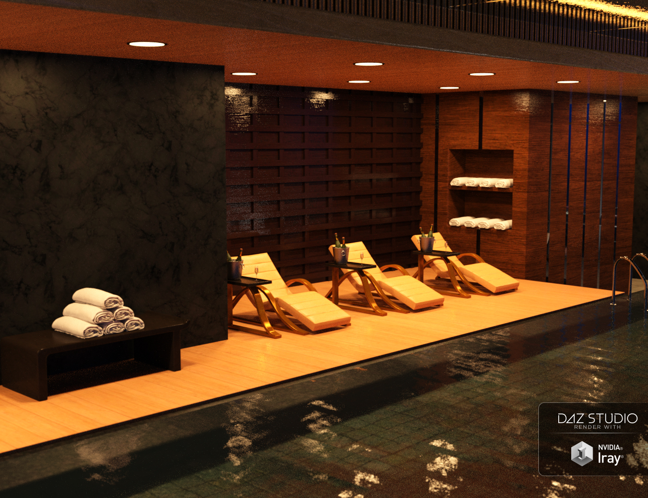 Hotel Pool | Daz 3D