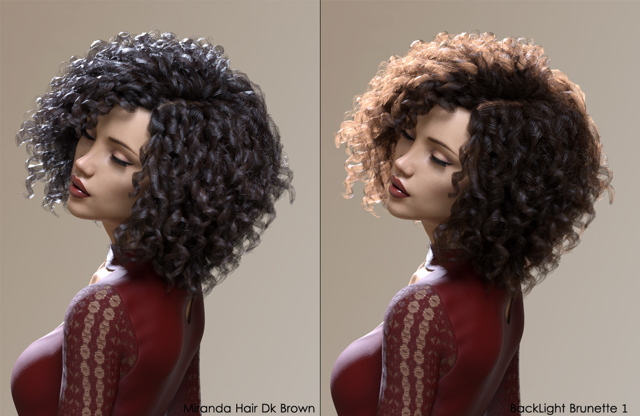 Backlight - Hair Shaders for Iray | Daz 3D