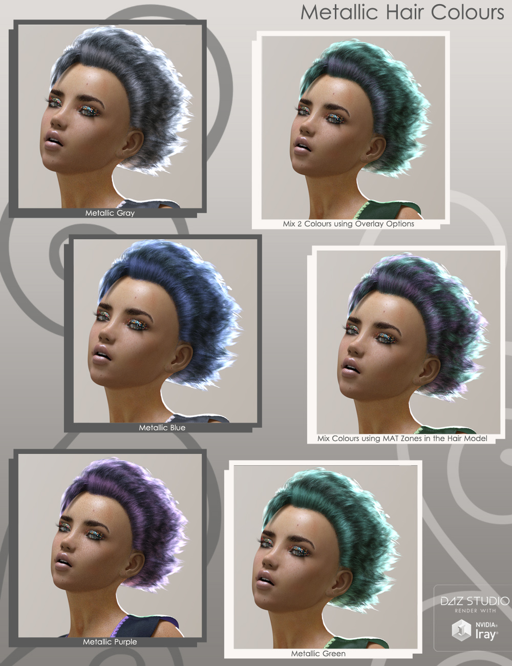 Alchemy for Backlight Hair Shaders for Iray | Daz 3D