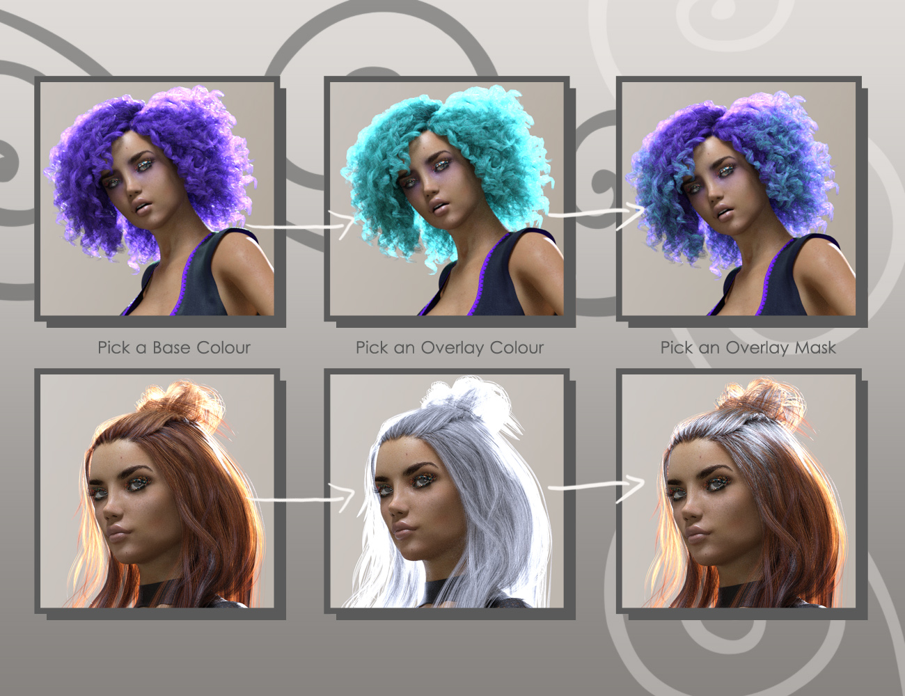 Alchemy for Backlight Hair Shaders for Iray | Daz 3D