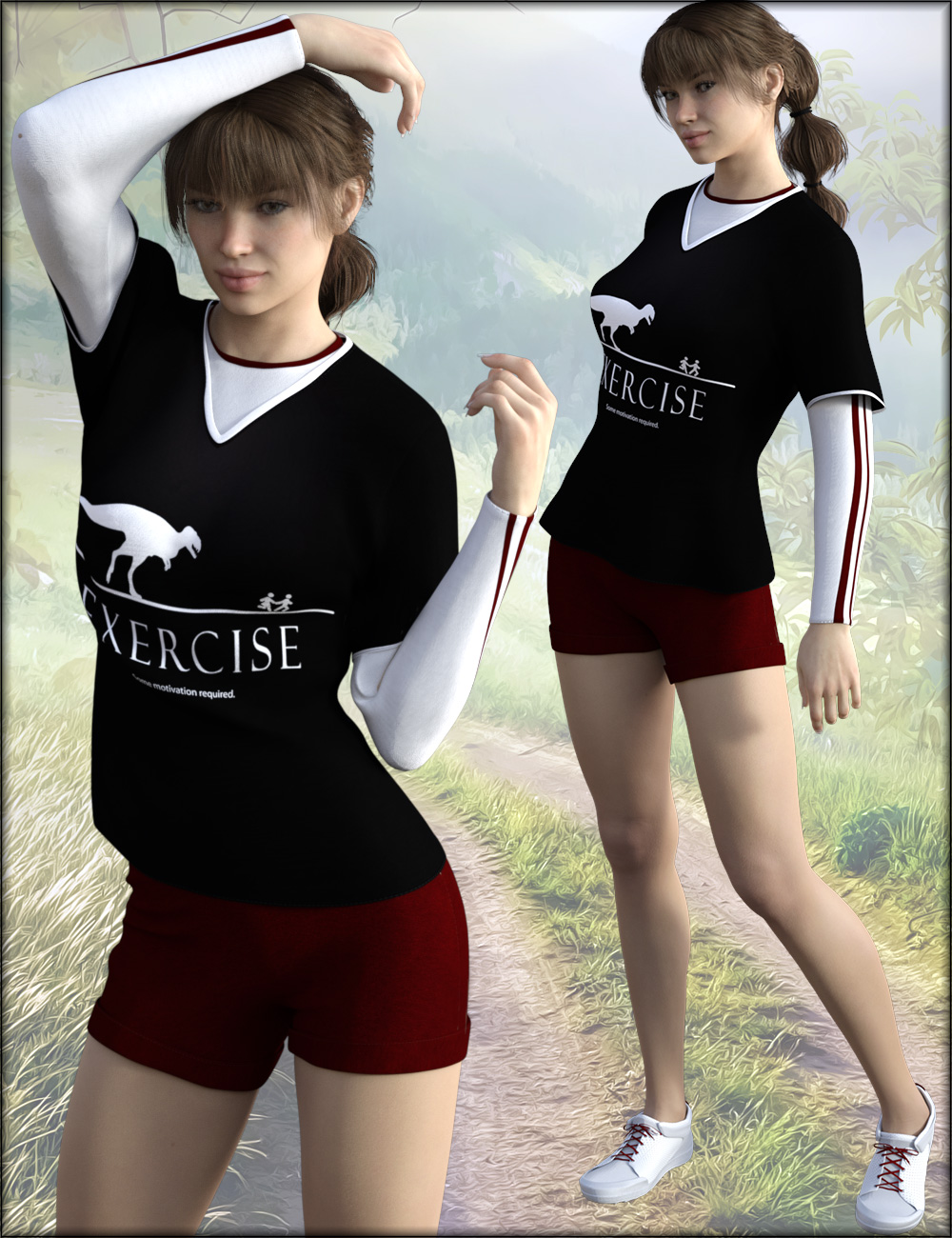 Exercise Outfit Textures | Daz 3D