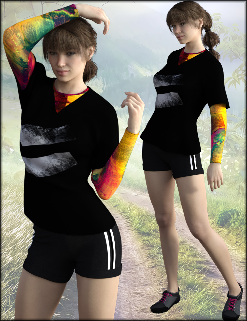 Exercise Outfit Textures | Daz 3D