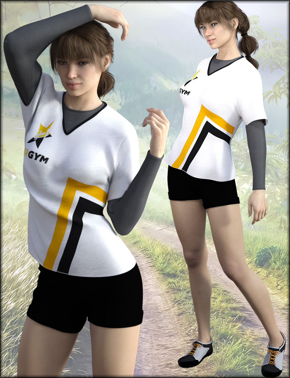 Exercise Outfit Textures | Daz 3D