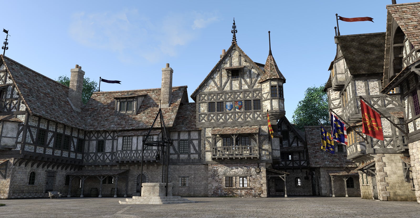 Modular Medieval Village | Daz 3D