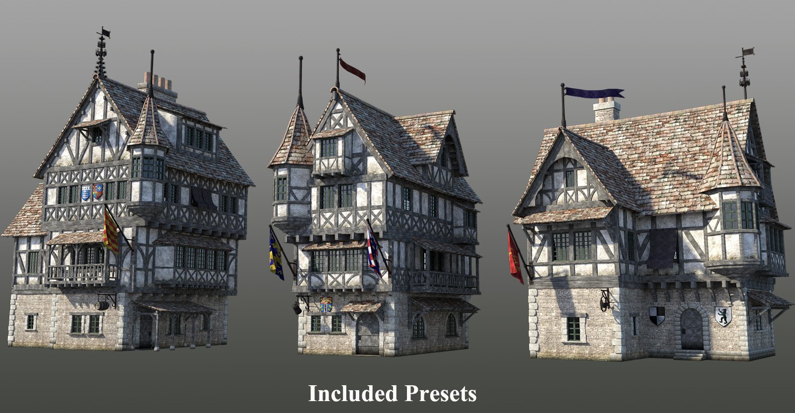 Modular Medieval Village | Daz 3D