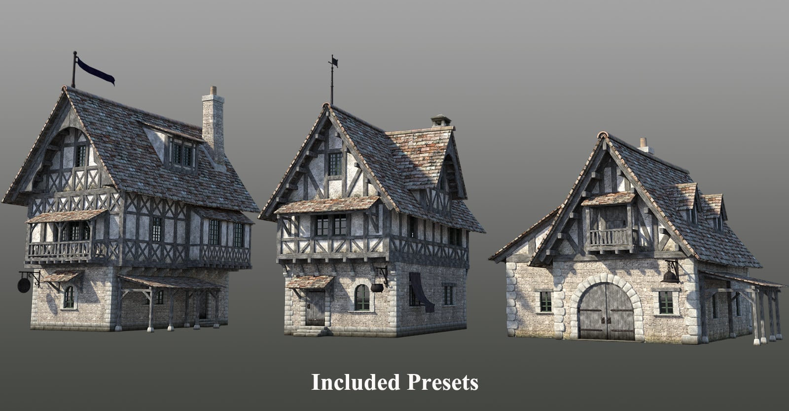 Modular Medieval Village | Daz 3D