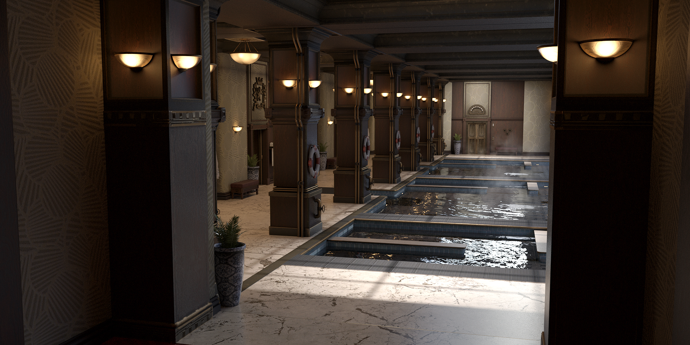 Metropolitan Club Swimming Pool | Daz 3D
