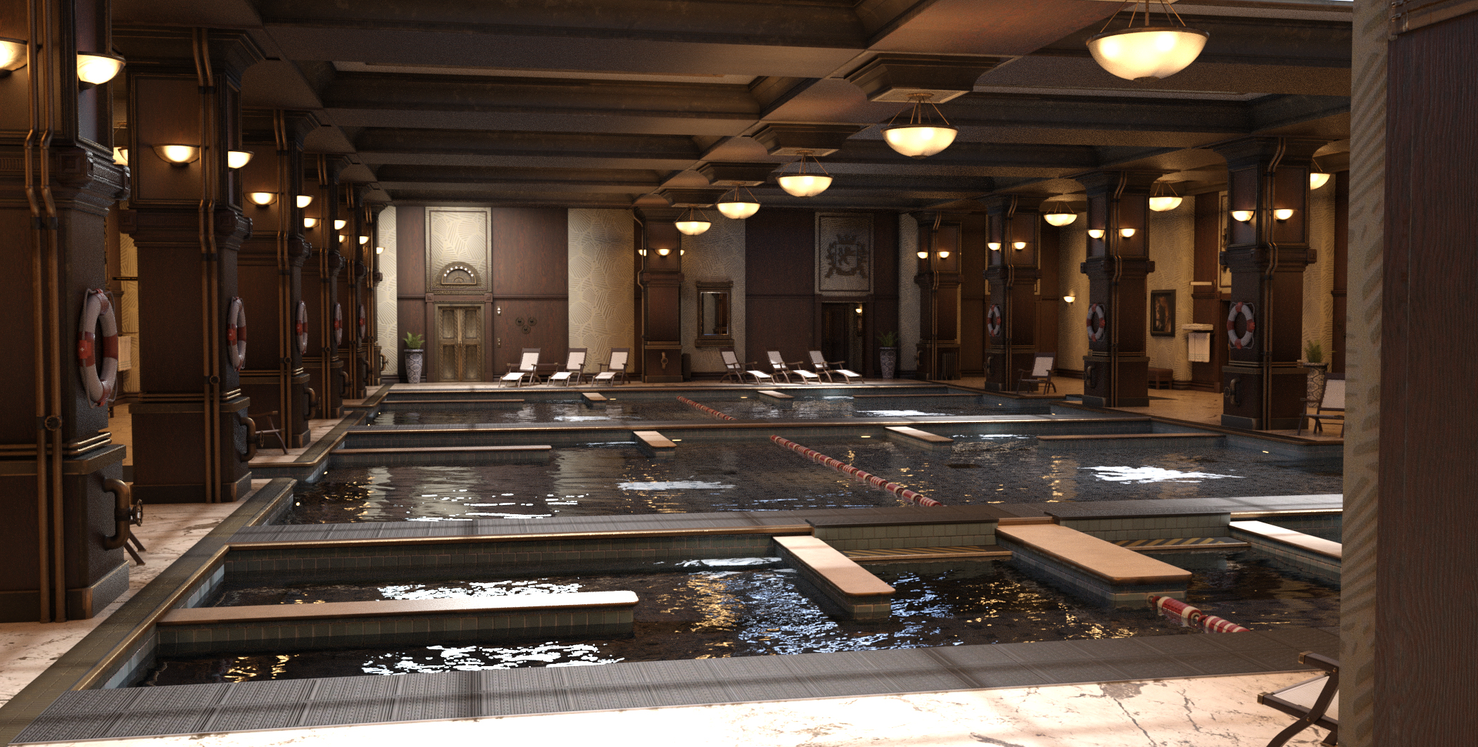 Metropolitan Club Swimming Pool | Daz 3D