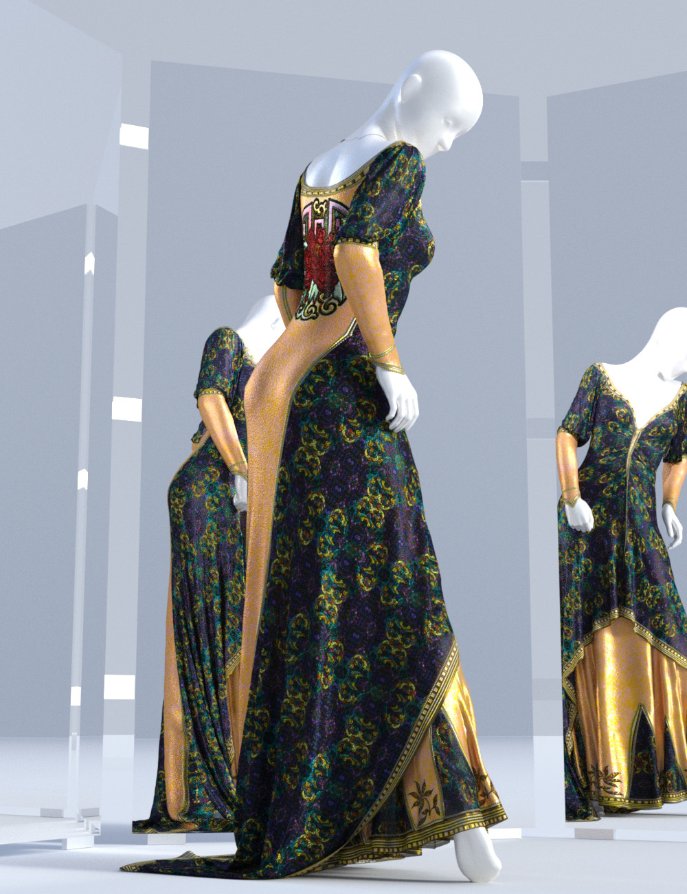 dForce Duchess Dress Textures | Daz 3D