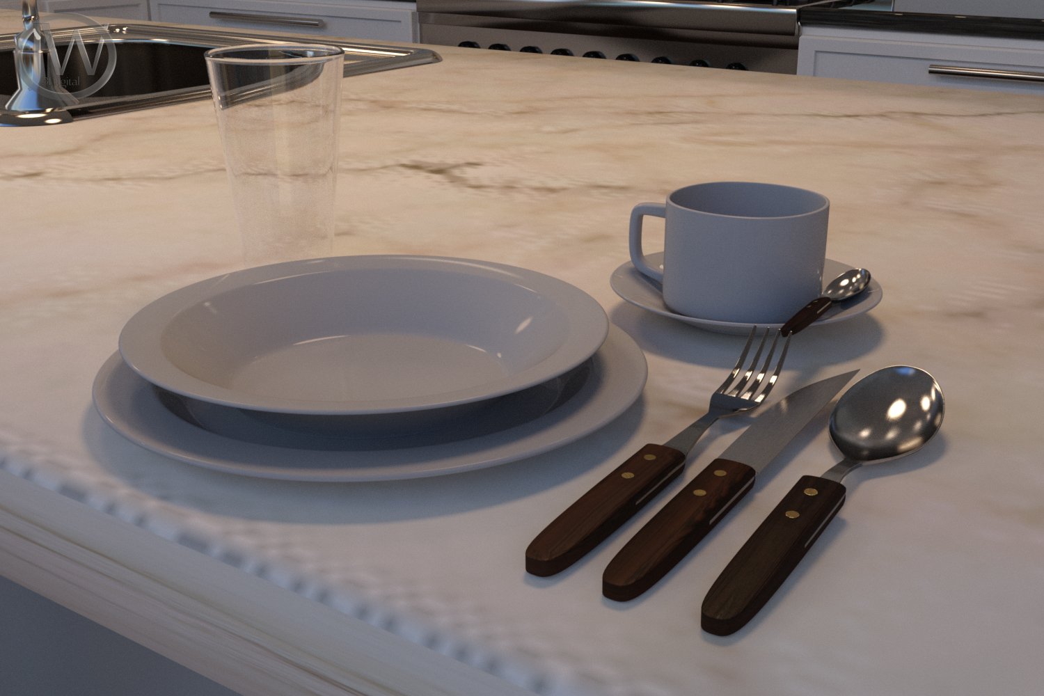 JW Dinnerware Set | Daz 3D