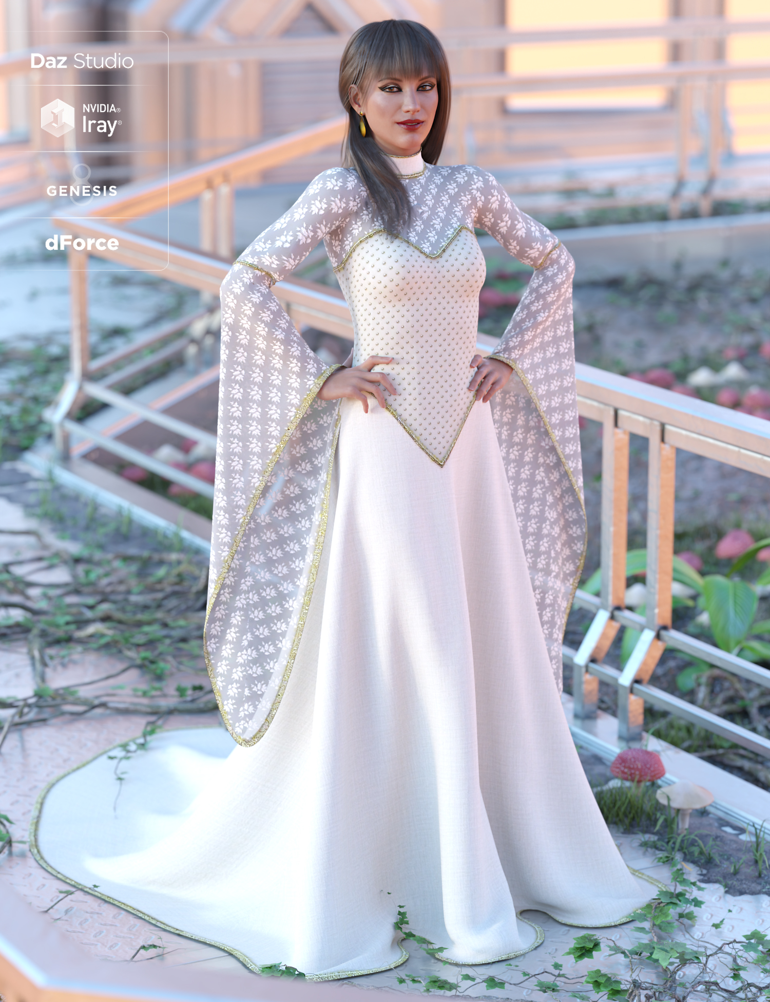 dForce Universal Dress for Genesis 8 Female(s) | Daz 3D