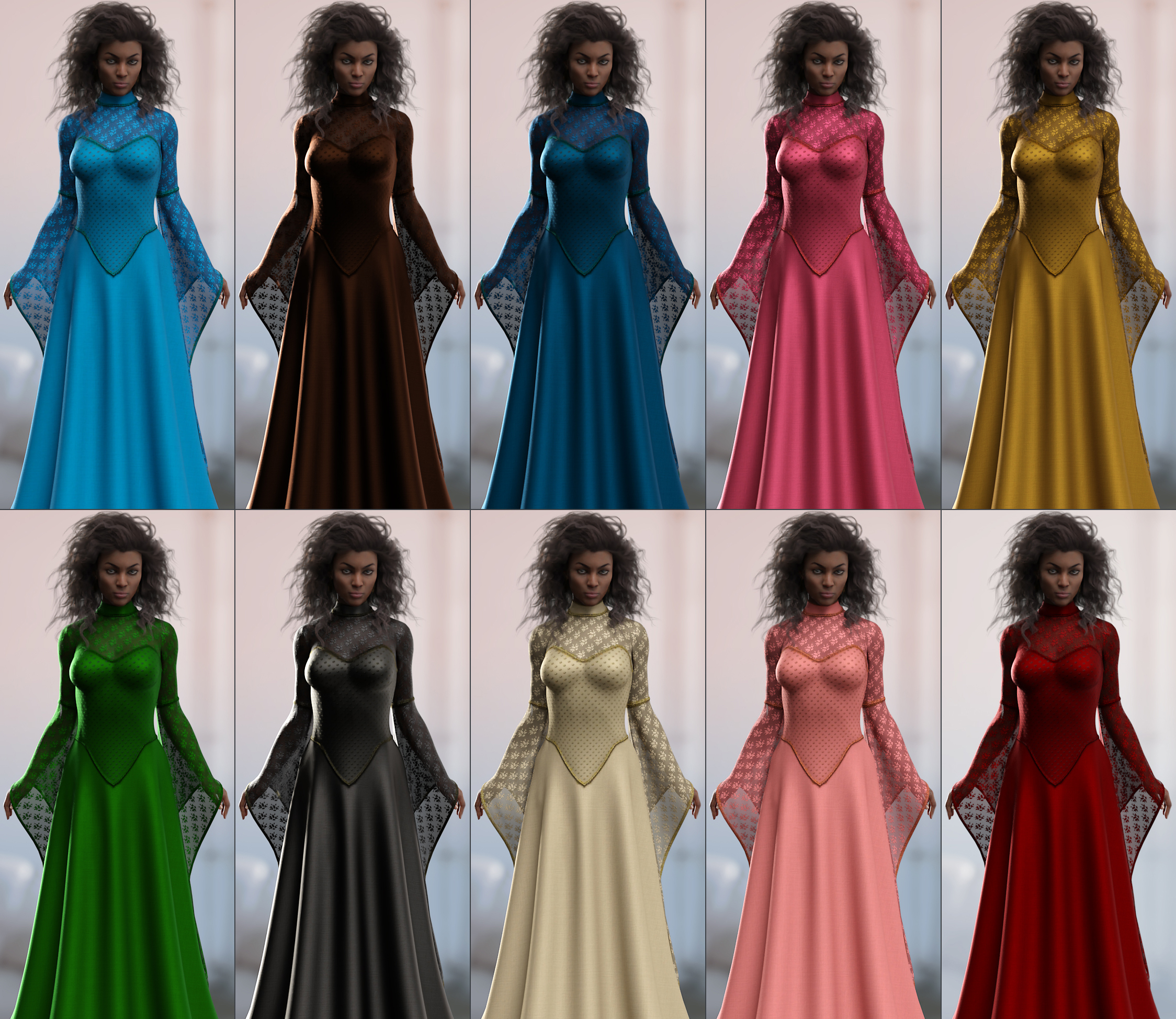 dForce Universal Dress for Genesis 8 Female(s) | Daz 3D
