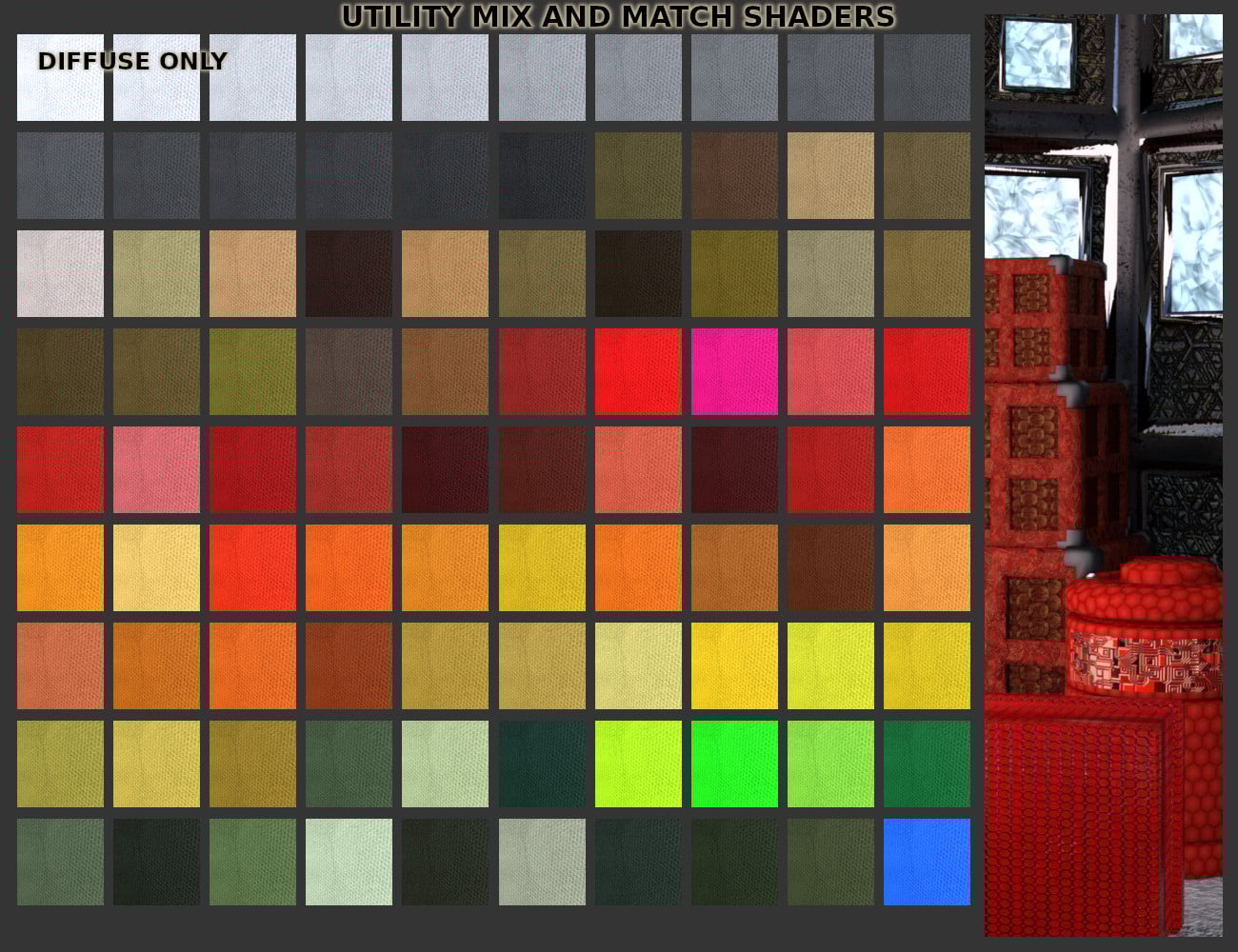 FSL Tactical Shaders and Backdrop Iray | Daz 3D