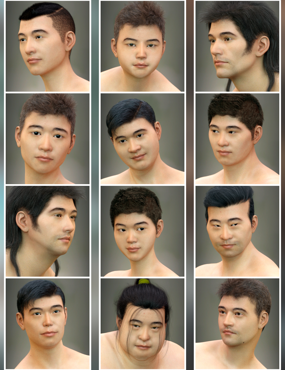 East Asian Men for Genesis 8 Male | Daz 3D