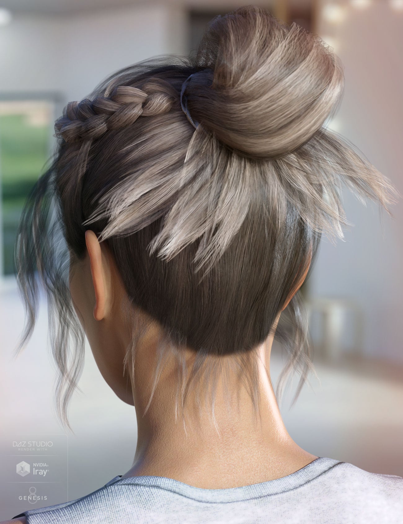 Layla Hair for Genesis 3 & 8 Female(s) | Daz 3D