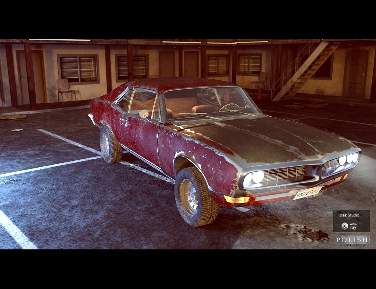 Retro Muscle Car | Daz 3D