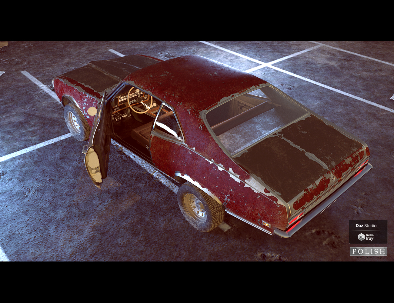 Retro Muscle Car | Daz 3D