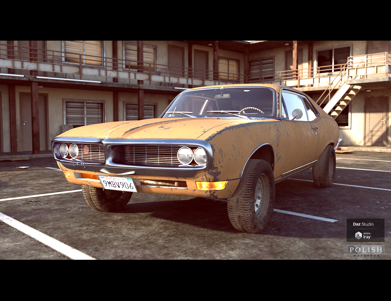 Retro Muscle Car | Daz 3D