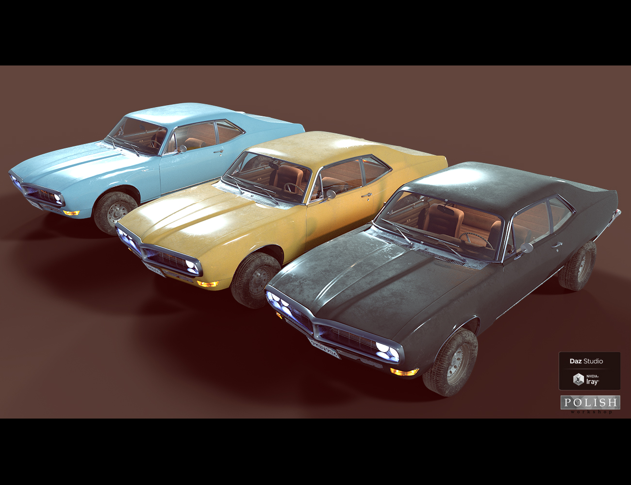 Retro Muscle Car | Daz 3D