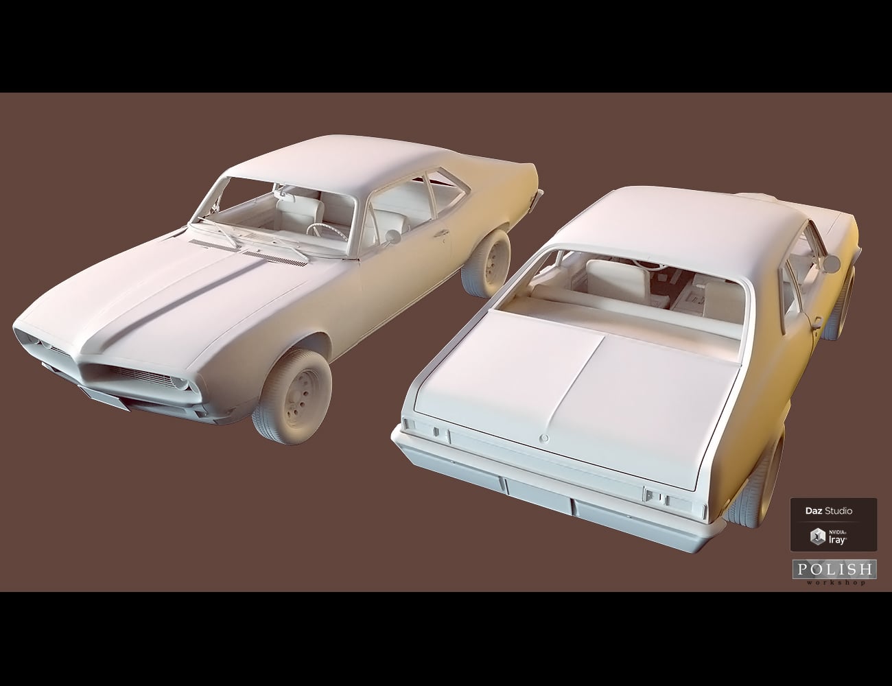 Retro Muscle Car | Daz 3D