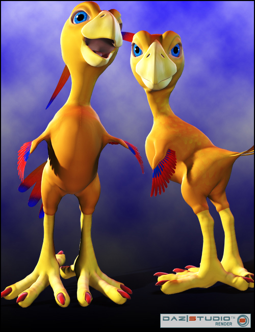Hatchling Phoenix Poses | Daz 3D