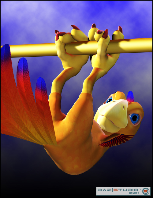 Hatchling Phoenix Poses | Daz 3D