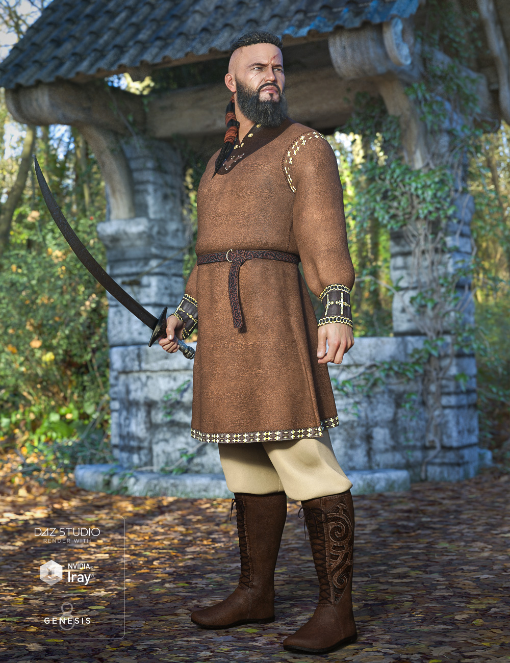 dForce Medieval Villager Outfit Textures | Daz 3D