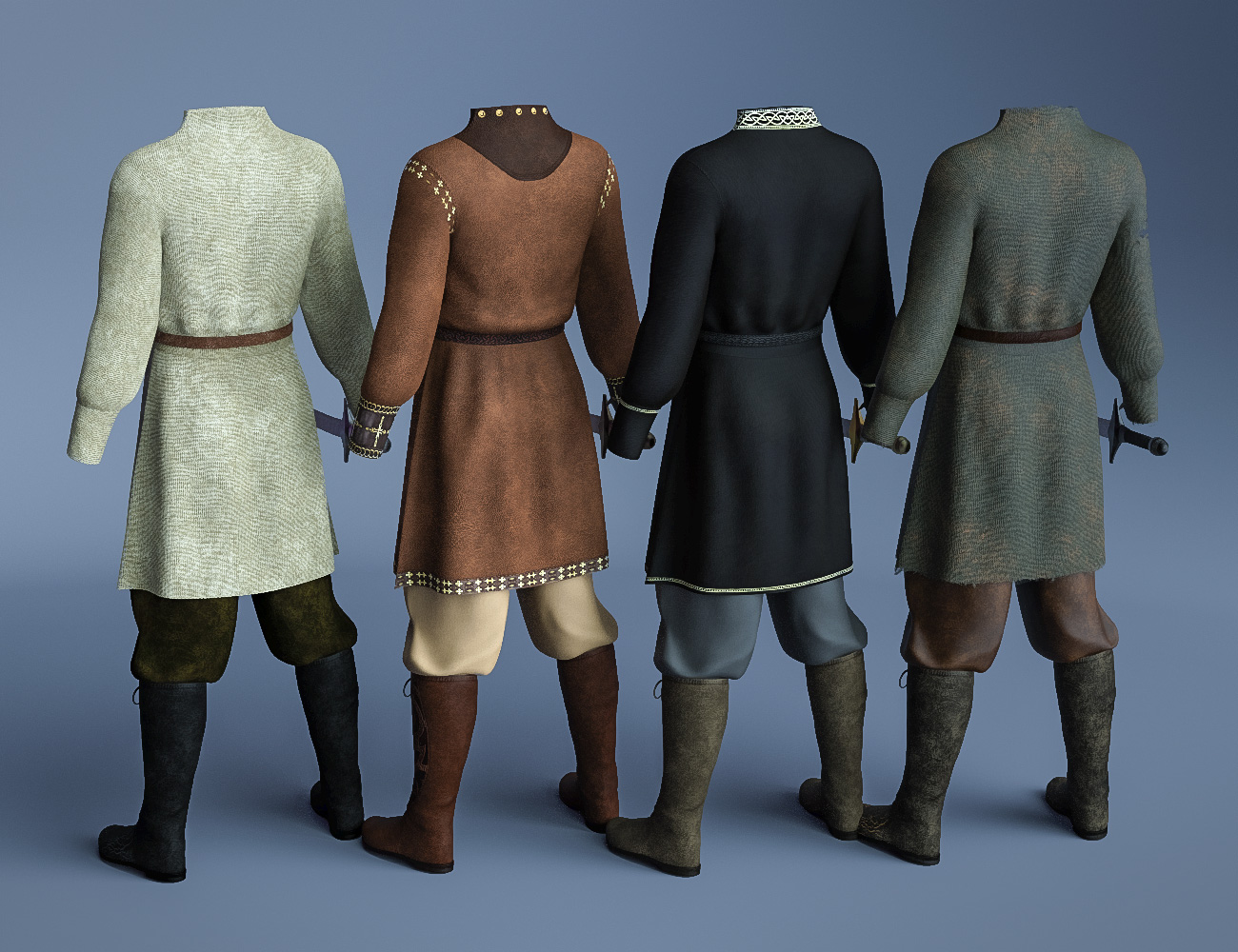 dForce Medieval Villager Outfit Textures | Daz 3D