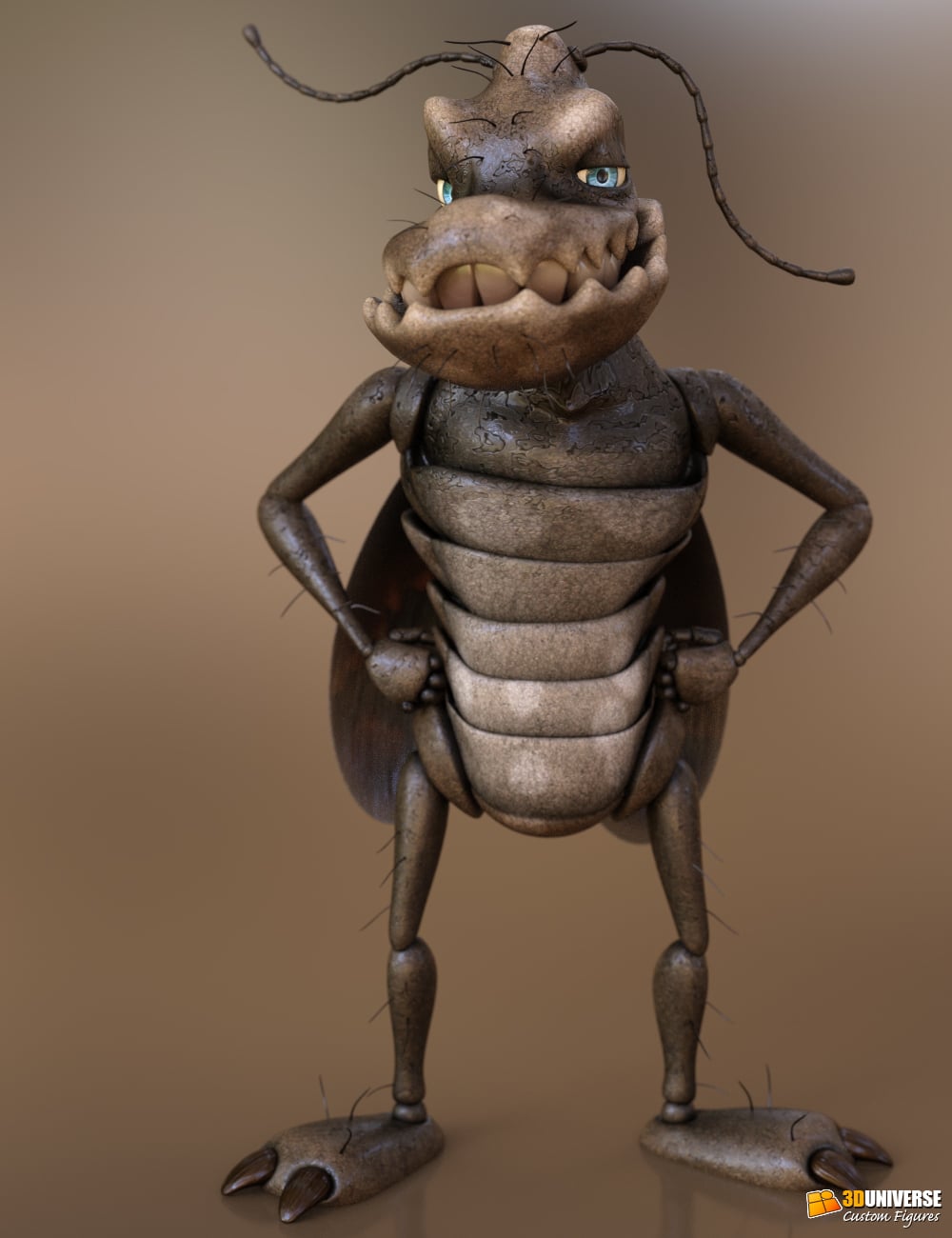 Toon Cockroach - Bugsy and the Gang | Daz 3D