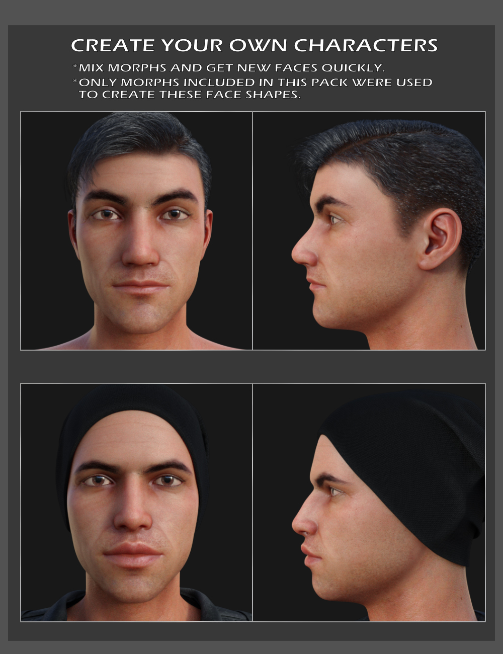 Face Shapes for Genesis 8 Male | Daz 3D
