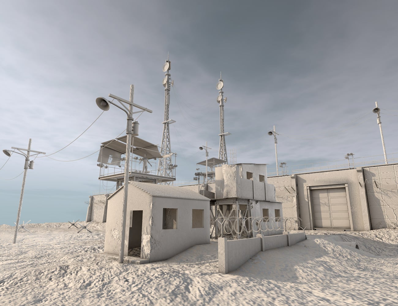 Survivors Wall and Outpost | Daz 3D