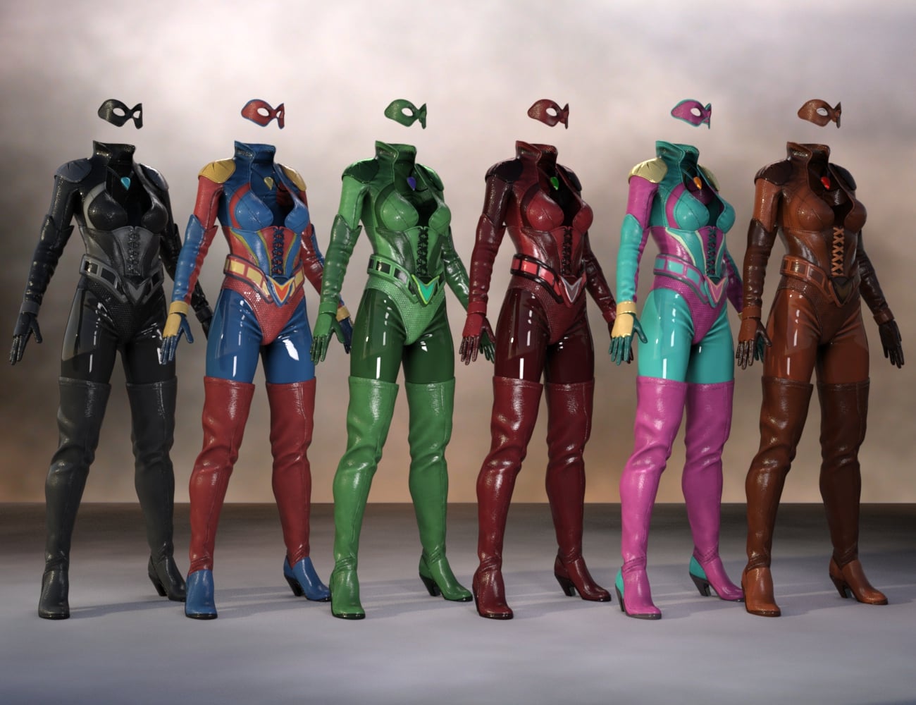 Superhero Sci-fi Suit for Genesis 8 Female(s) | Daz 3D