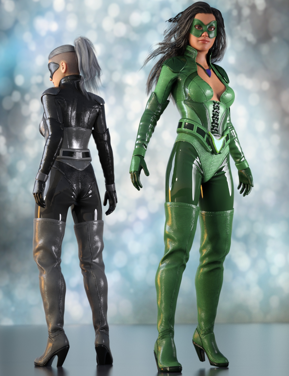 Superhero Sci-fi Suit for Genesis 8 Female(s) | Daz 3D