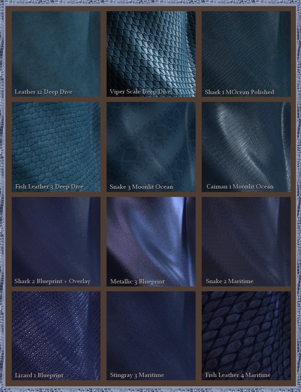 Leather Shader Presets 2 for Iray | Daz 3D