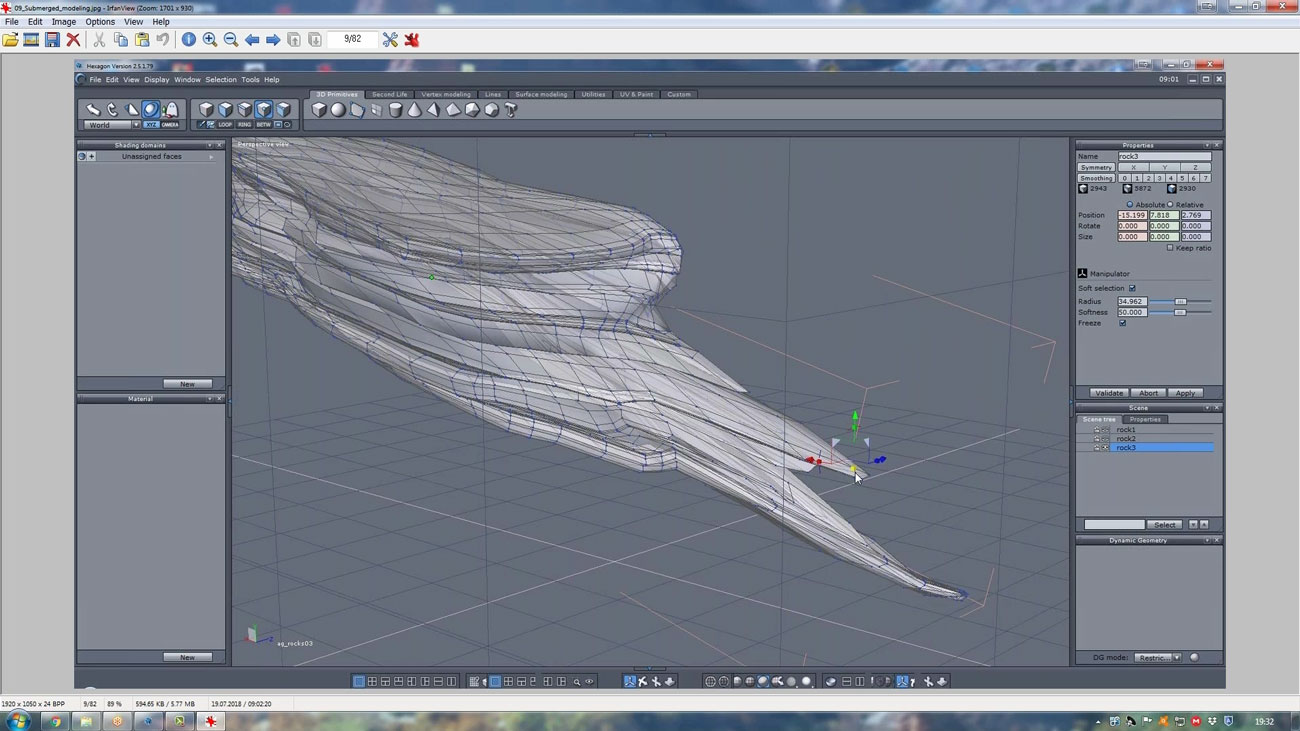 Submerged inside Hexagon and Daz Studio - Part 1: Modeling the Rocks ...