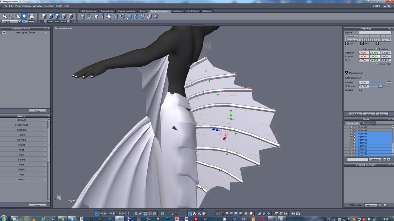 Submerged inside Hexagon and Daz Studio - Part 2: Modeling the Tail and ...