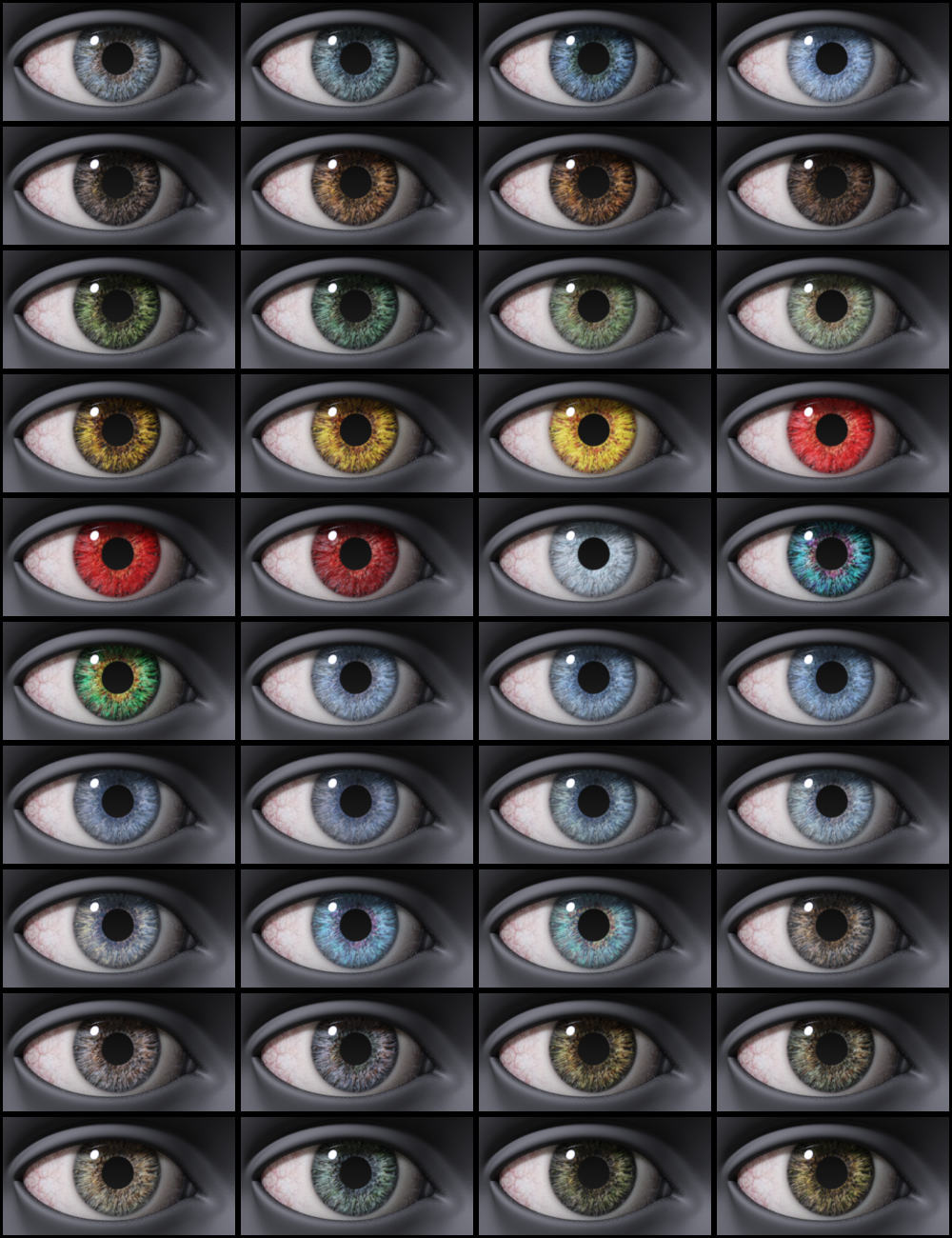 GP Character Eyes for Genesis 8 | Daz 3D