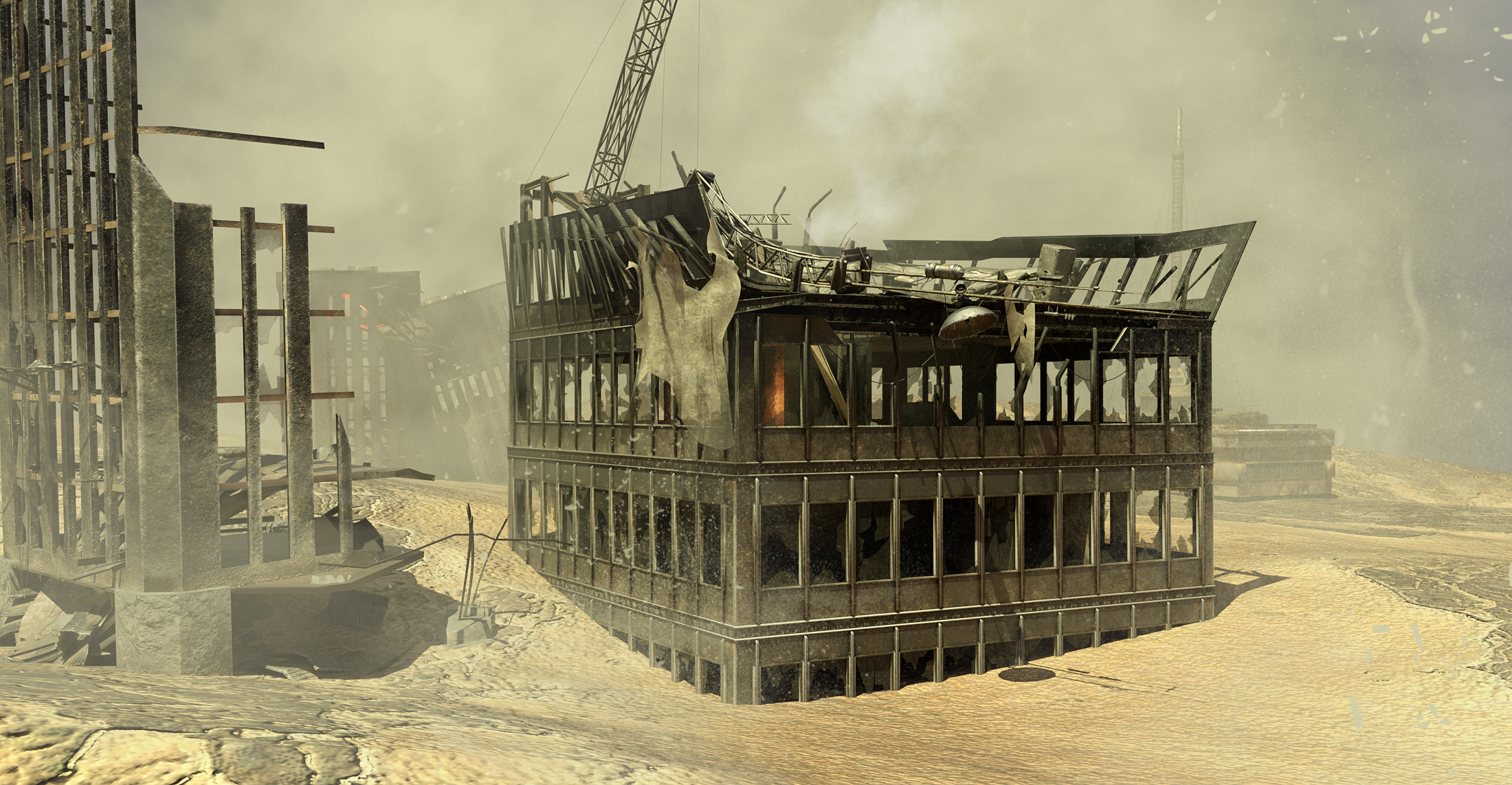 Dystopian Desert Destruction Kit | Daz 3D