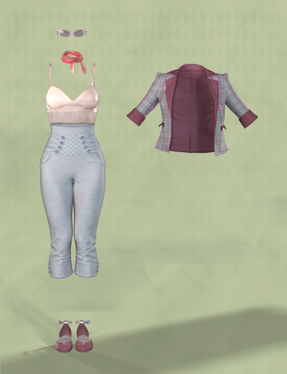 Extra Flavors for Vintage Soda Outfit | Daz 3D