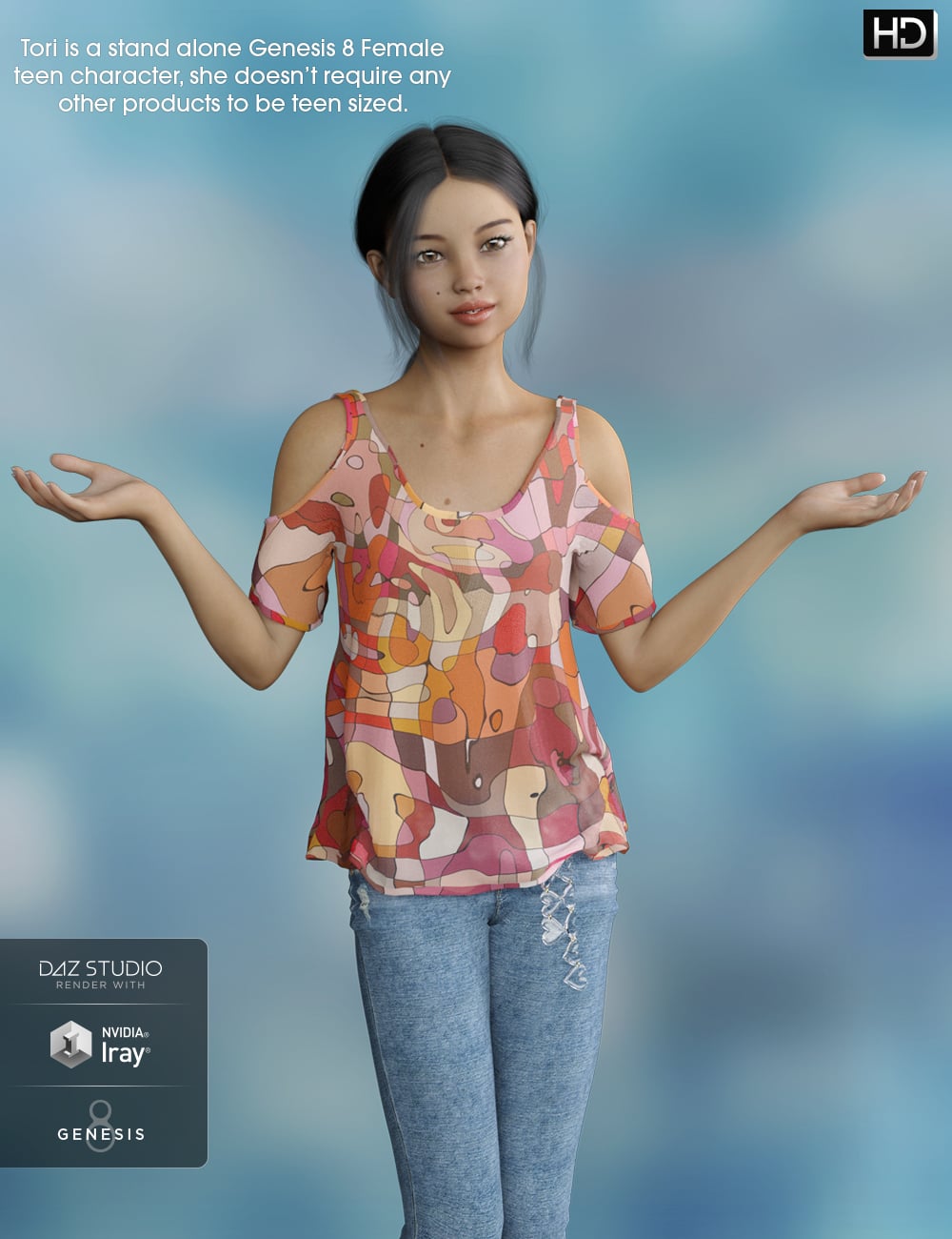 Tori HD for Genesis 8 Female | Daz 3D