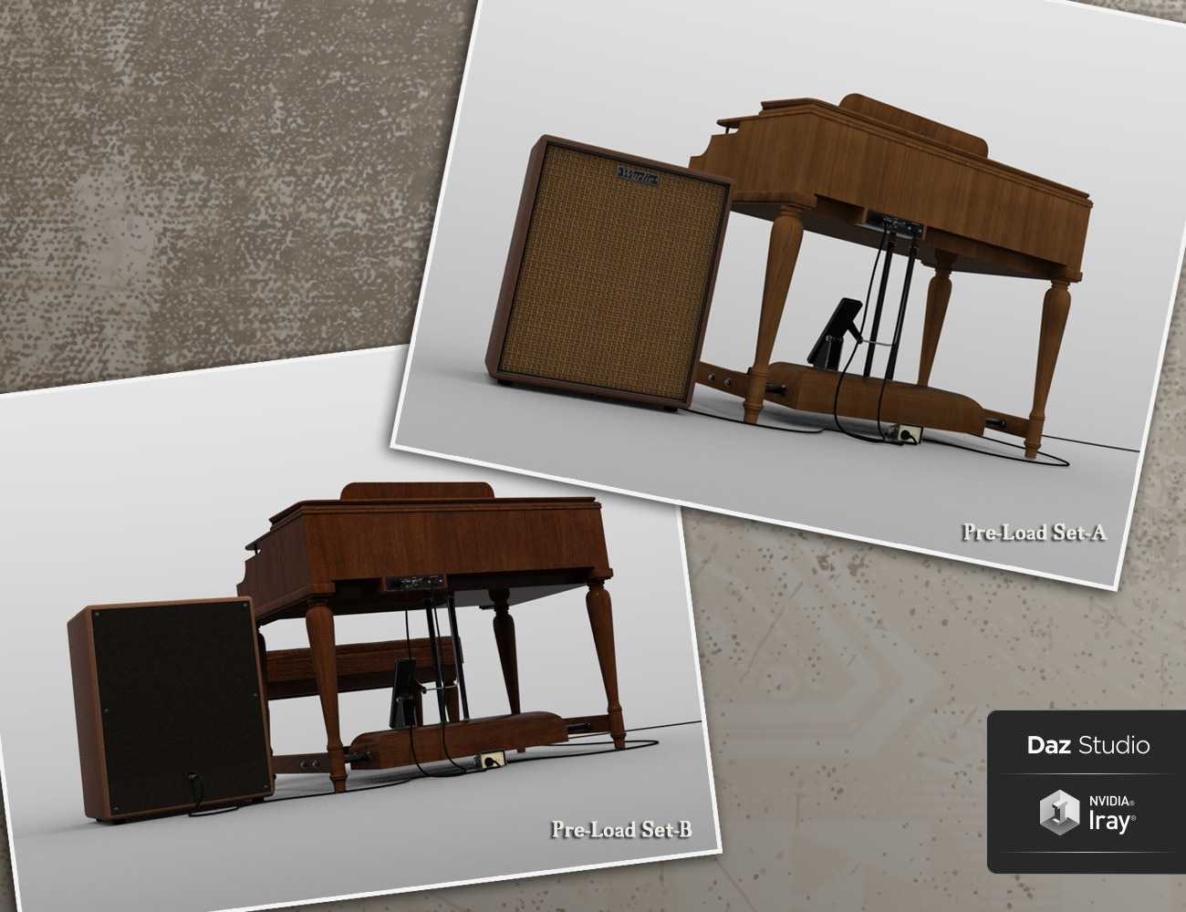 Wurlie Electric Organ | Daz 3D