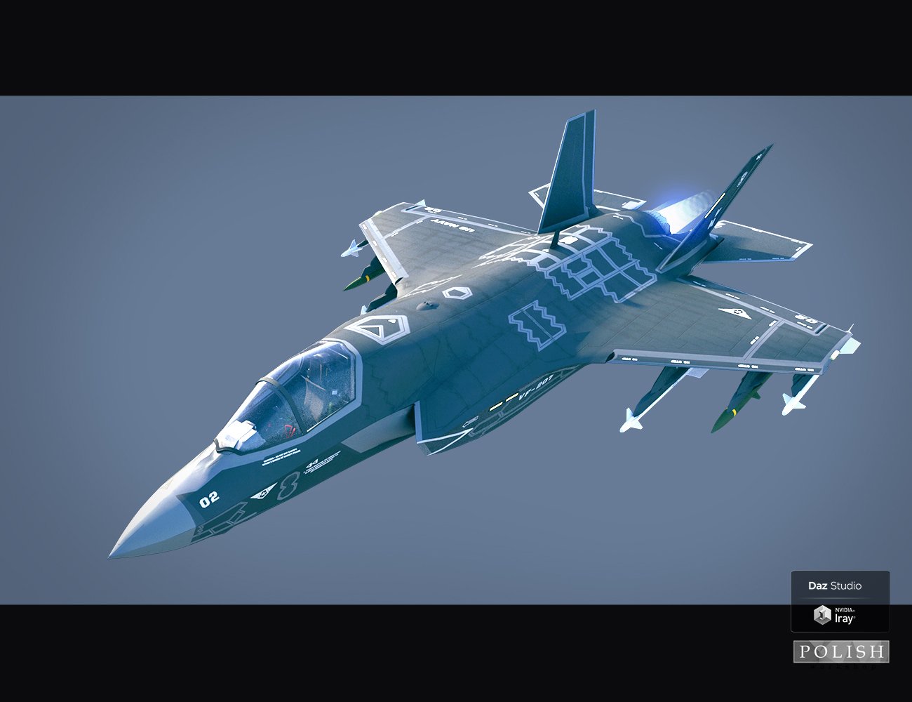 Ghost X Fighter Jet | Daz 3D